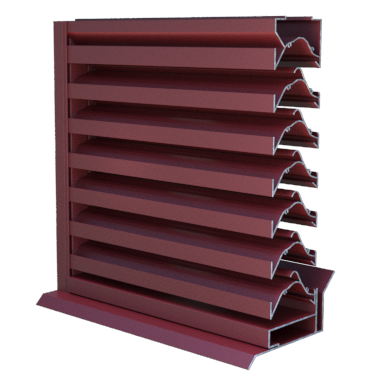 4" Wind-Driven Rain Louver with 50.1% Free Area | LE-44 | AWV