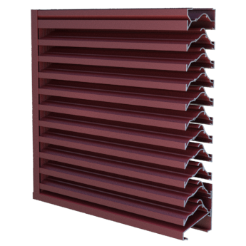 5" Wind-Driven Rain Louver with 44% Free Area | LE-53 - AWV