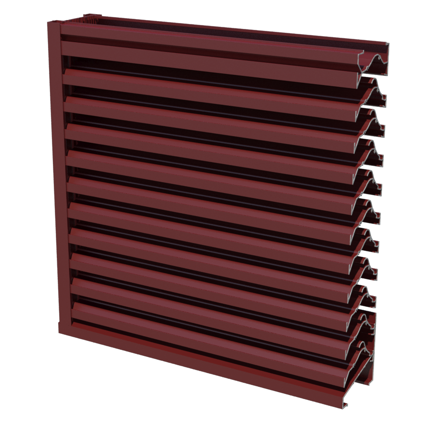 5" Wind-Driven Rain Louver with 44% Free Area | LE-54 - AWV